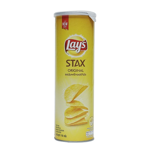 Snack Khoai Tây Vị Tự Nhiên Lay's Stax Lon 110g - Cung cấp thực phẩm Csfood