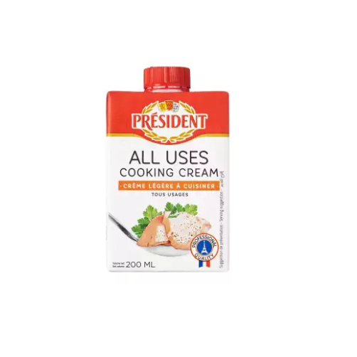 Kem Tươi All Uses Cooking Cream Hiệu Président Hộp 200ml - Cung cấp ...